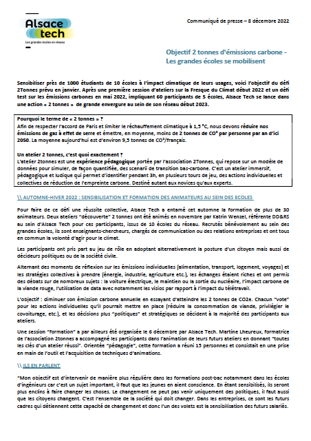 Médias & presse - ENSISA - École Nationale Supérieure d'Ingénieurs Sud ...