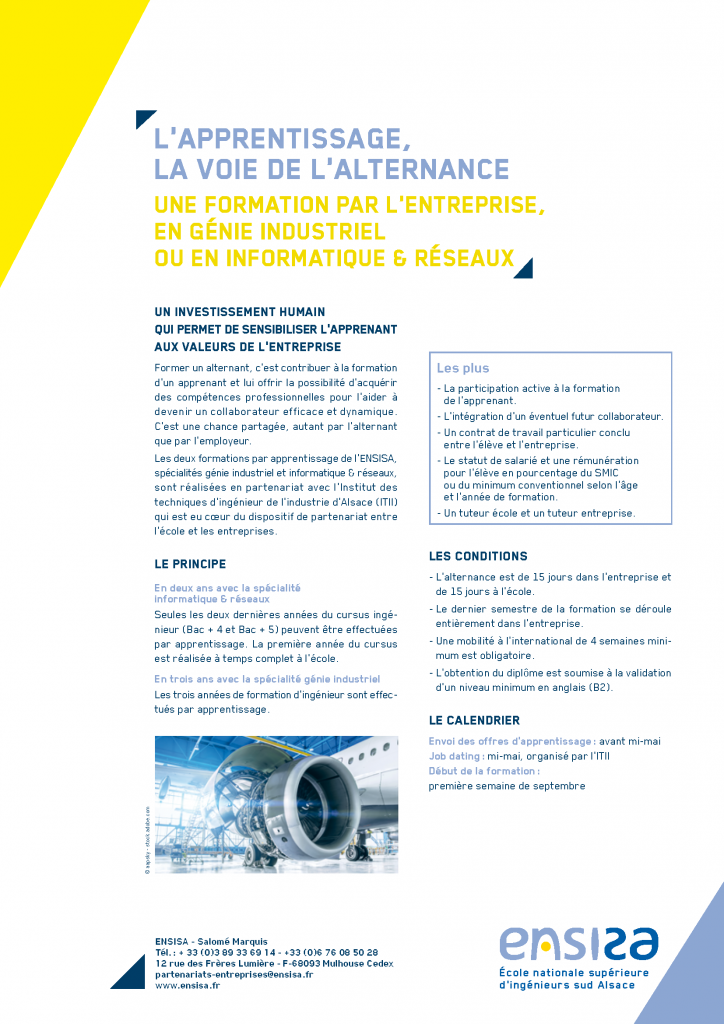 Médias & presse - ENSISA - École Nationale Supérieure d'Ingénieurs Sud ...