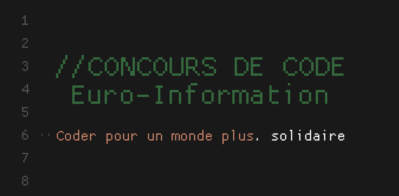 Concours : Coder pour un monde plus solidaire - ENSISA - École ...